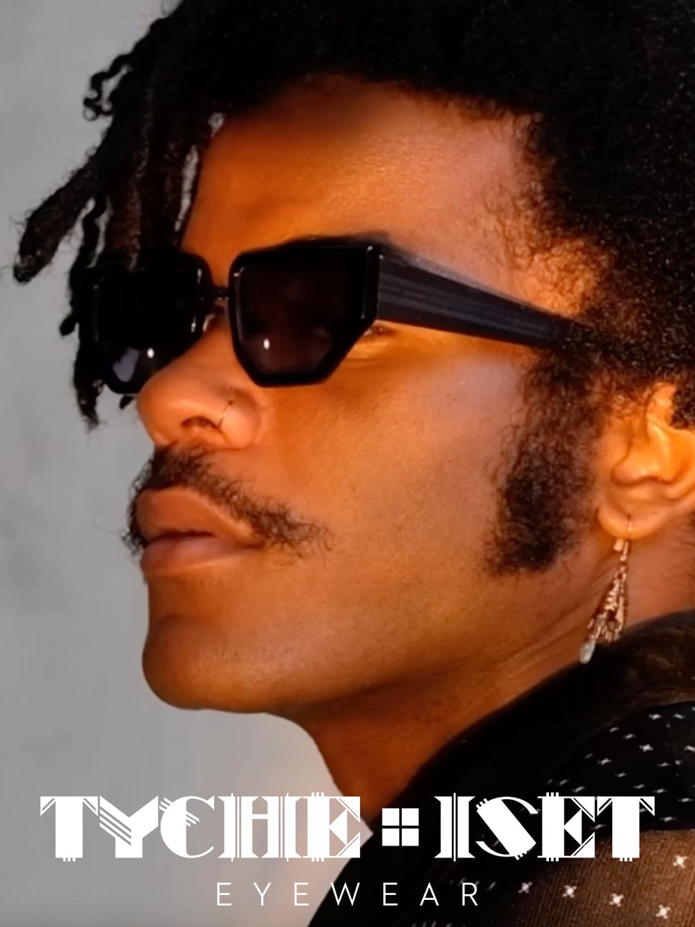 Modern D-Frame, Square Frame Acetate Sunglasses. Black Sunglasses ...